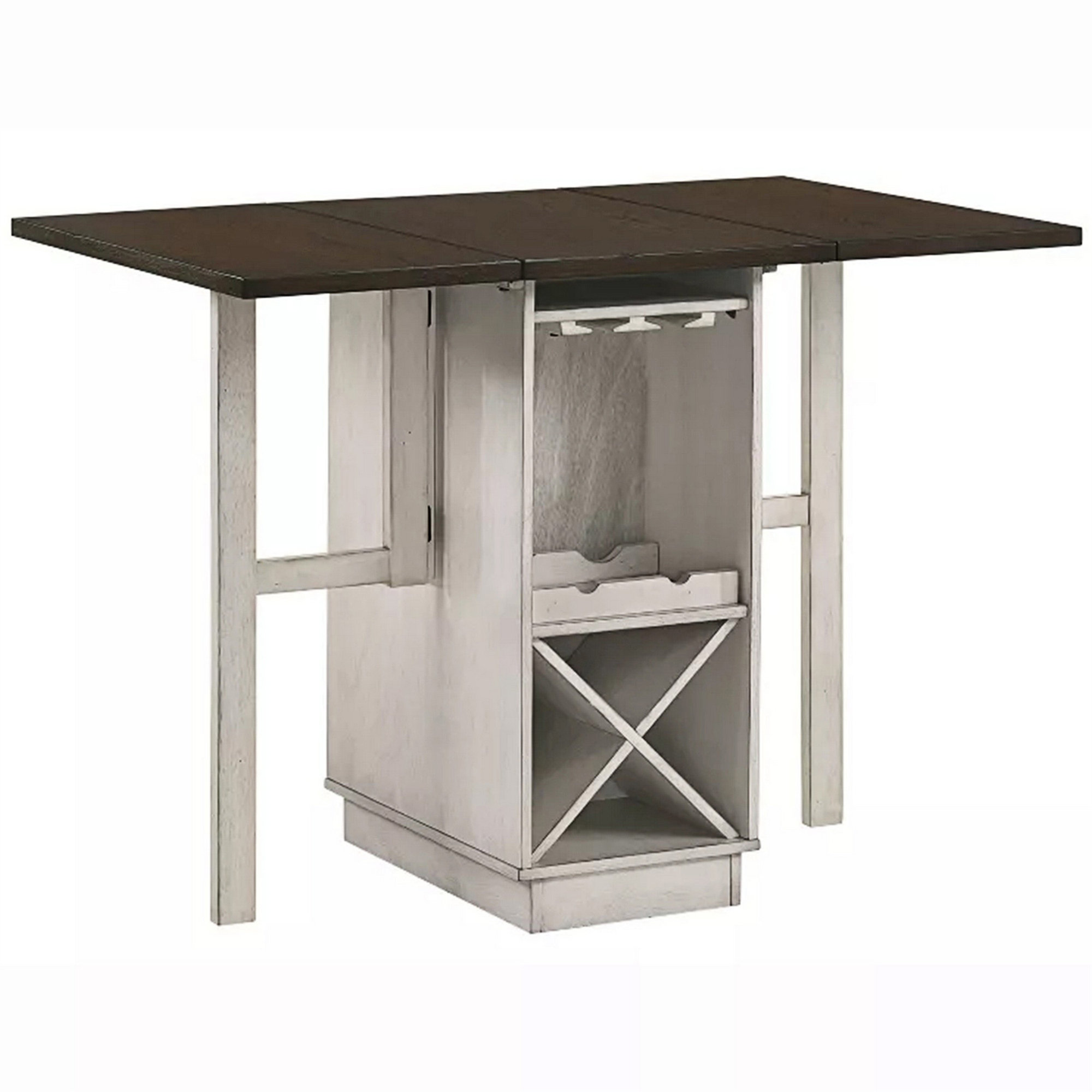 Gracie Oaks Berg 17-47 Inch Extendable Counter Height Table | Wayfair