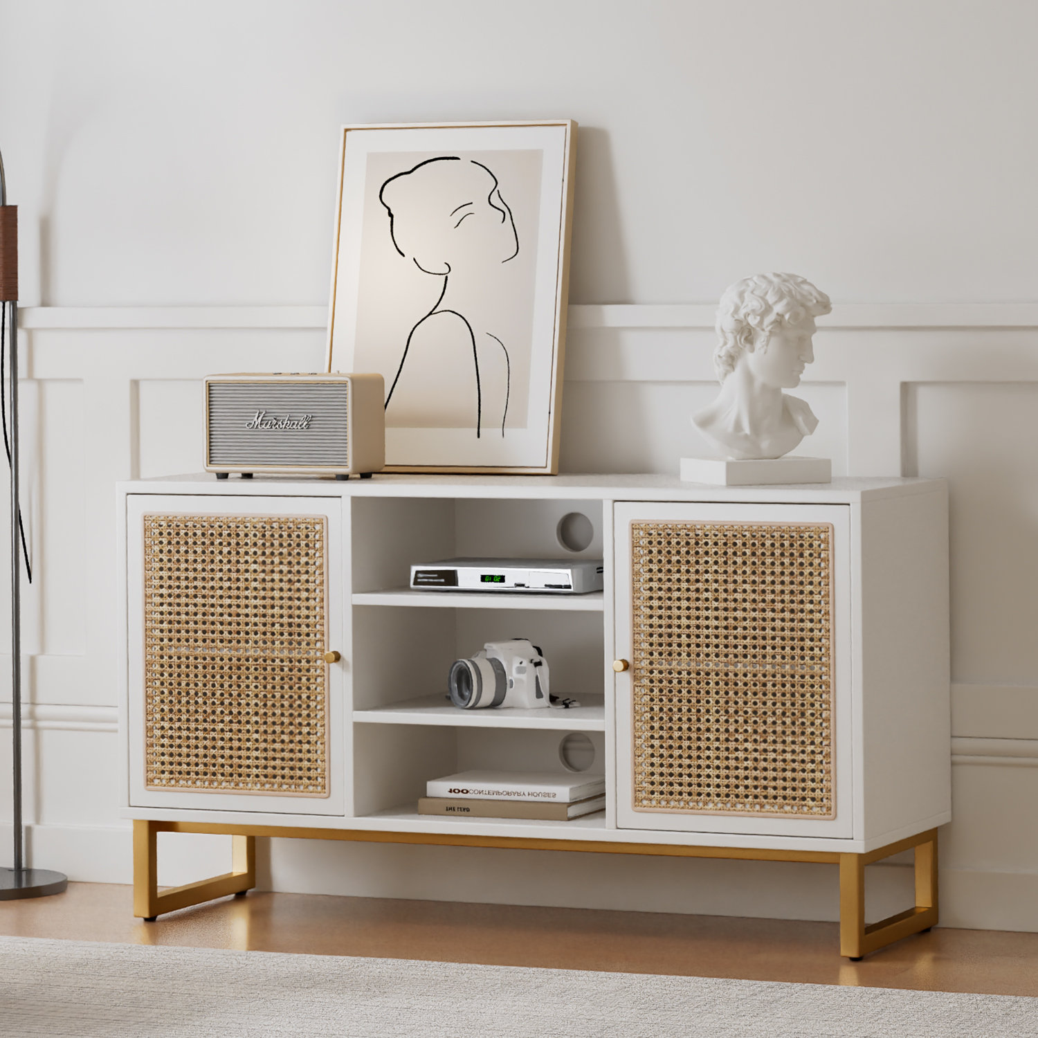Wrought Studio Crédence de rangement l 47 po Giacopo - Wayfair Canada