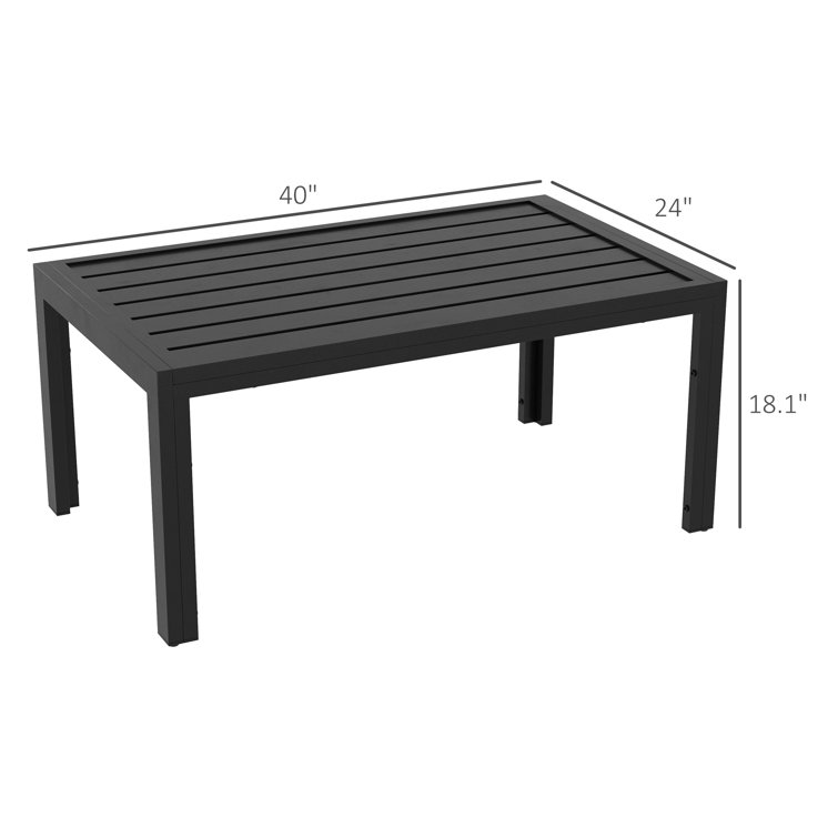 Ebern Designs Avangelina Steel Coffe Table & Reviews | Wayfair