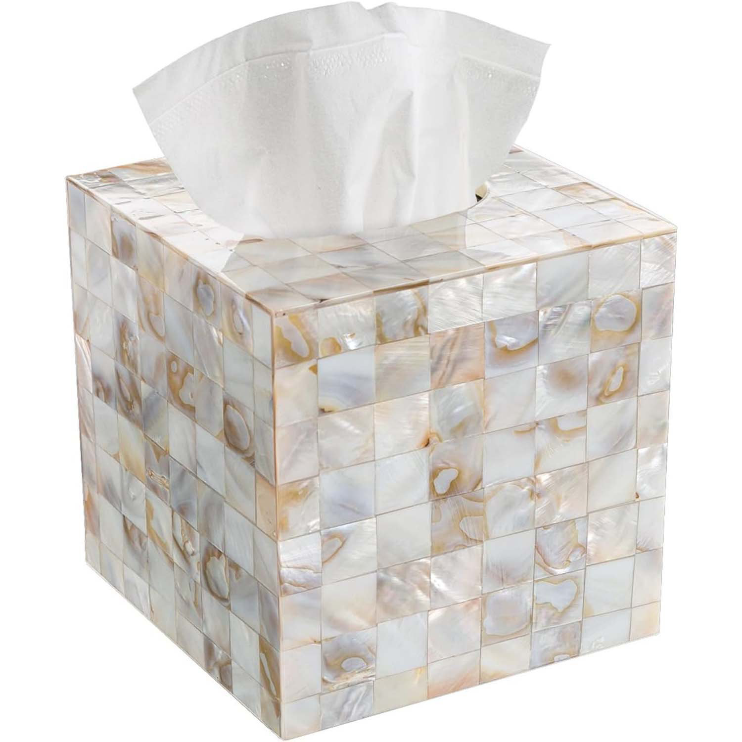 One Allium Way® Tissue Box Cover Square – Decorative Tissue Holder For ...