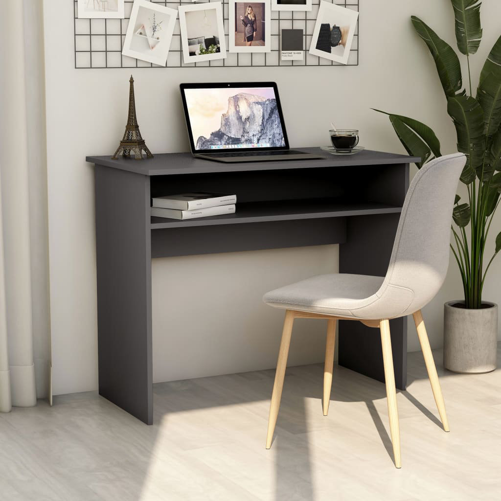 Latitude Run® Desk Computer Desk Standing Office Desk with Shelf ...
