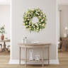 Primrue White Daisy Wreath Spring Summer Wreath Fake Silk Floral Wreath ...