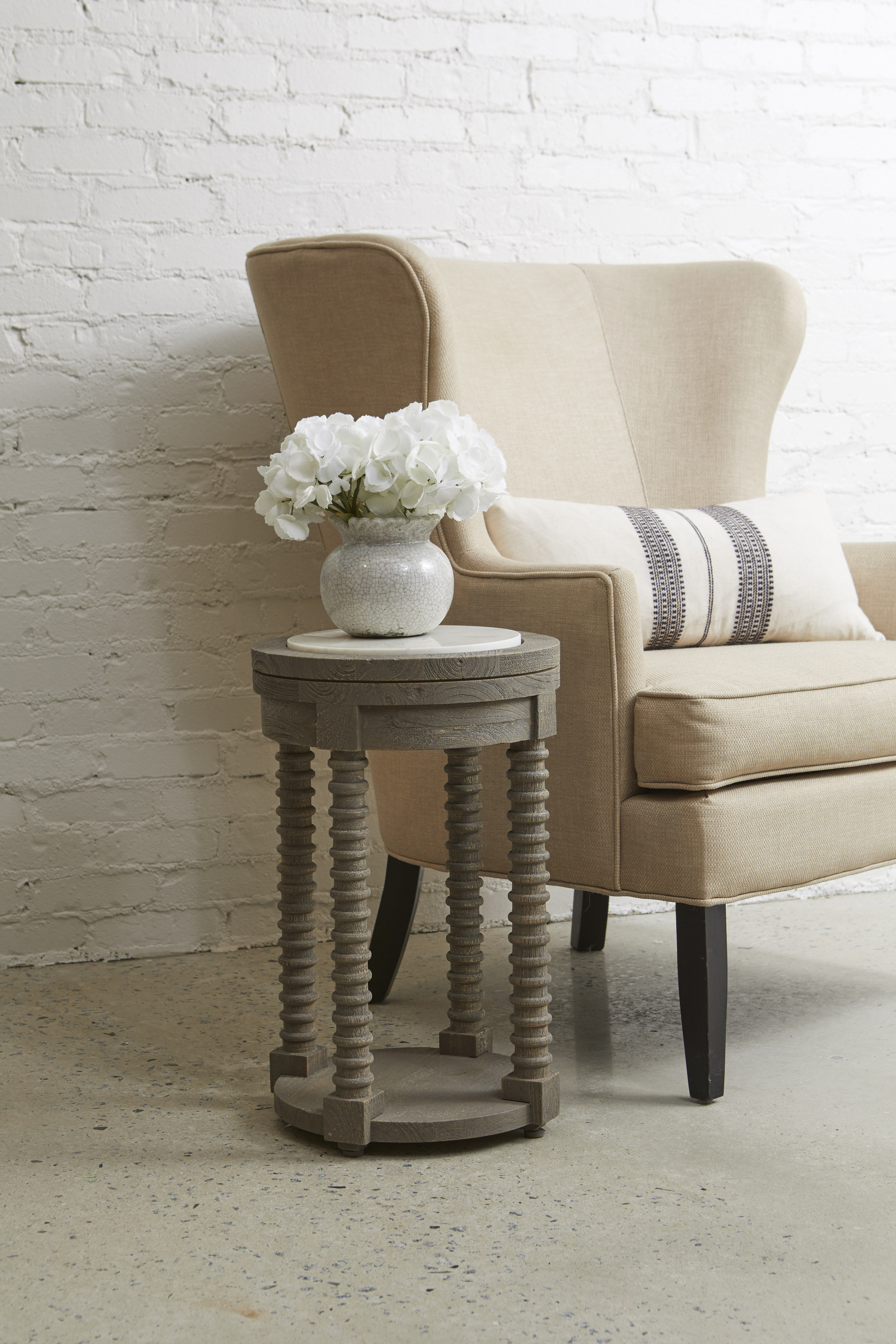 Pulaski Furniture Spindle Leg Spot Table with Marble Top | Wayfair