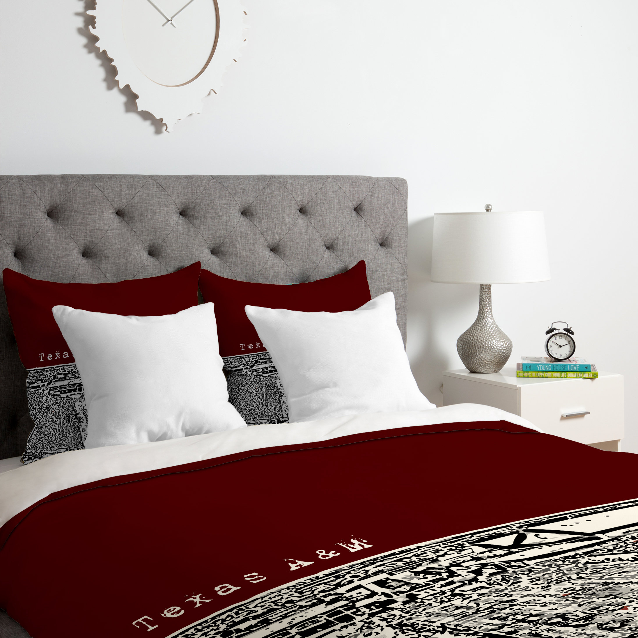 Deny Designs Texas A and M Maroon Duvet Cover Set | Wayfair