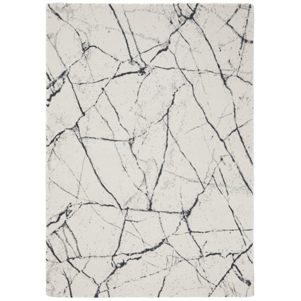 Mercury Row Heider Marble Print Grey/Cream Rug & Reviews | Wayfair.co.uk