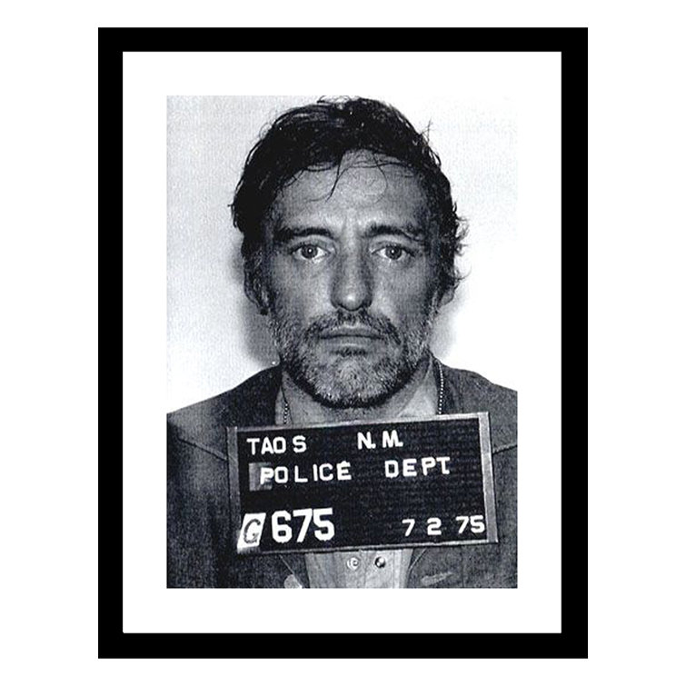 Venice Beach Collections Dennis Hopper 1975 Mugshot Framed Painting ...