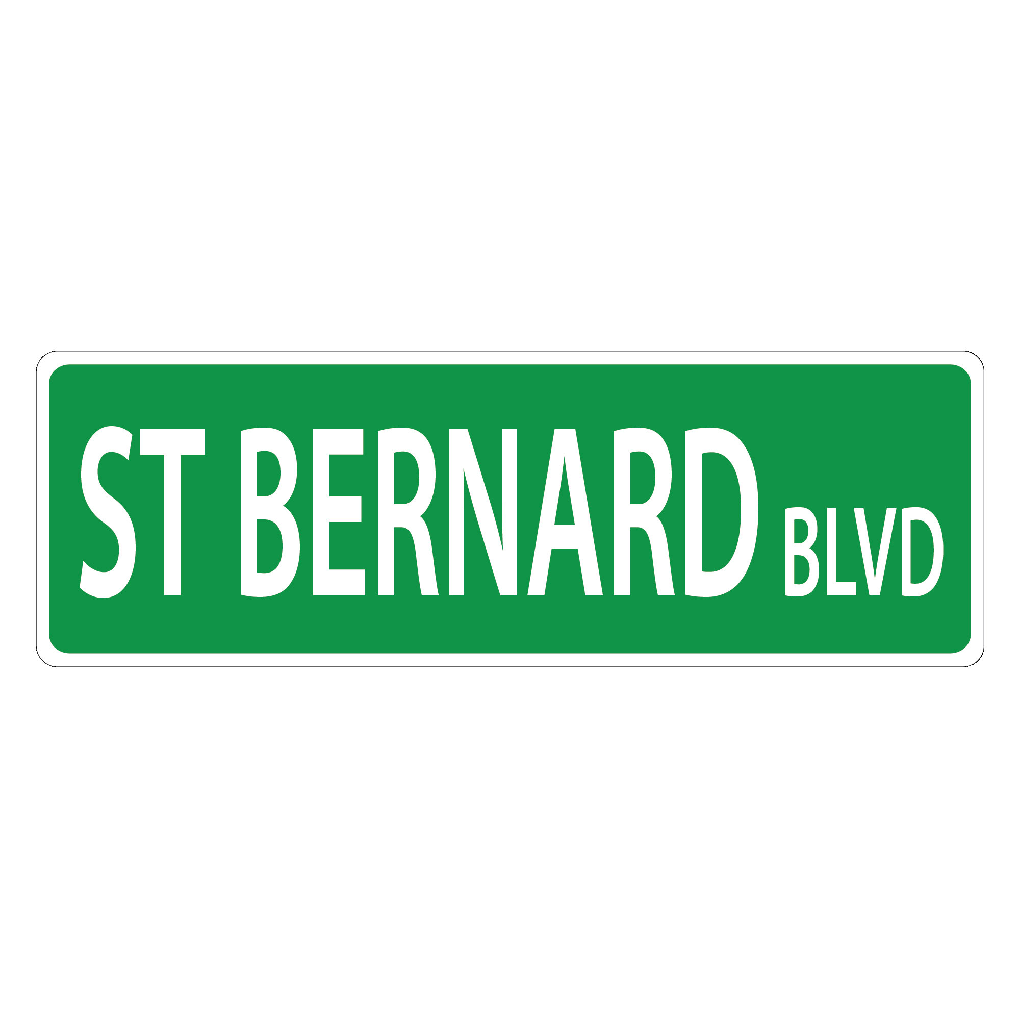Imagine This Company St. Bernard Hanging Street Sign | Wayfair