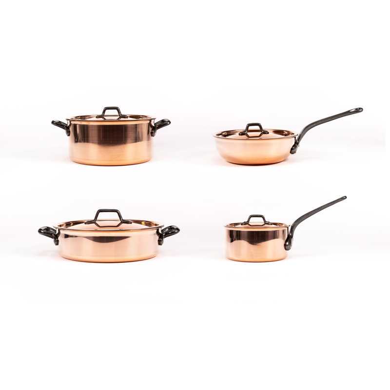 Matfer Bourgeat 8 Piece Copper Cookware Set - Wayfair Canada