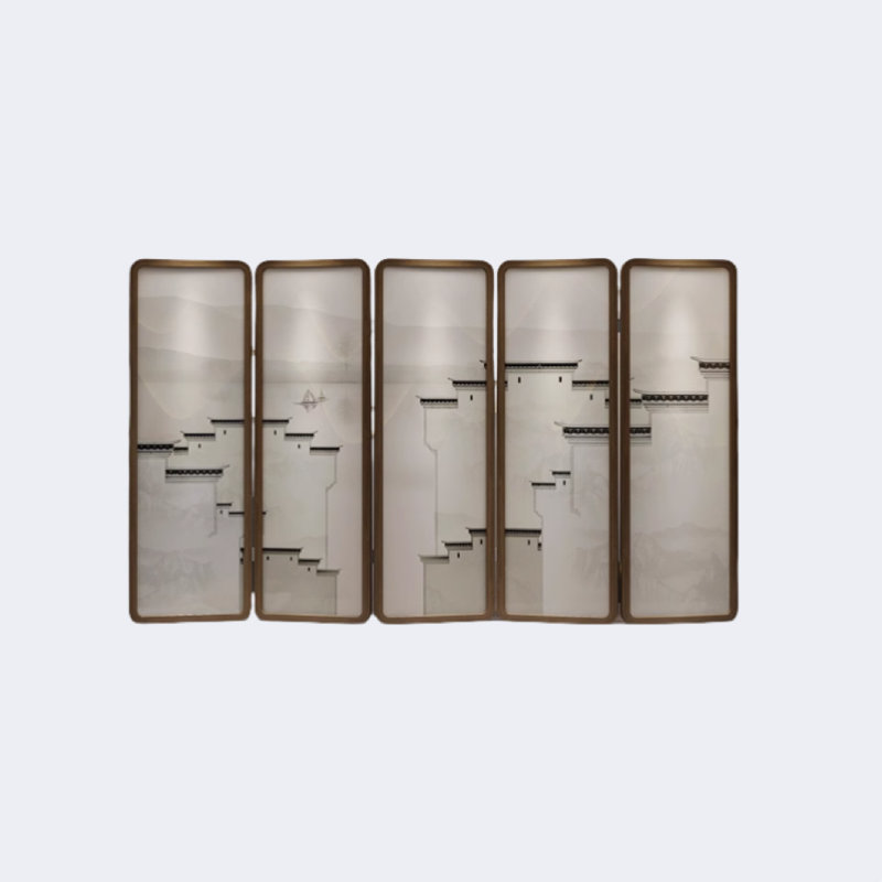 Sleek Surface Designs Ancient-Style Foldable Screen | Wayfair