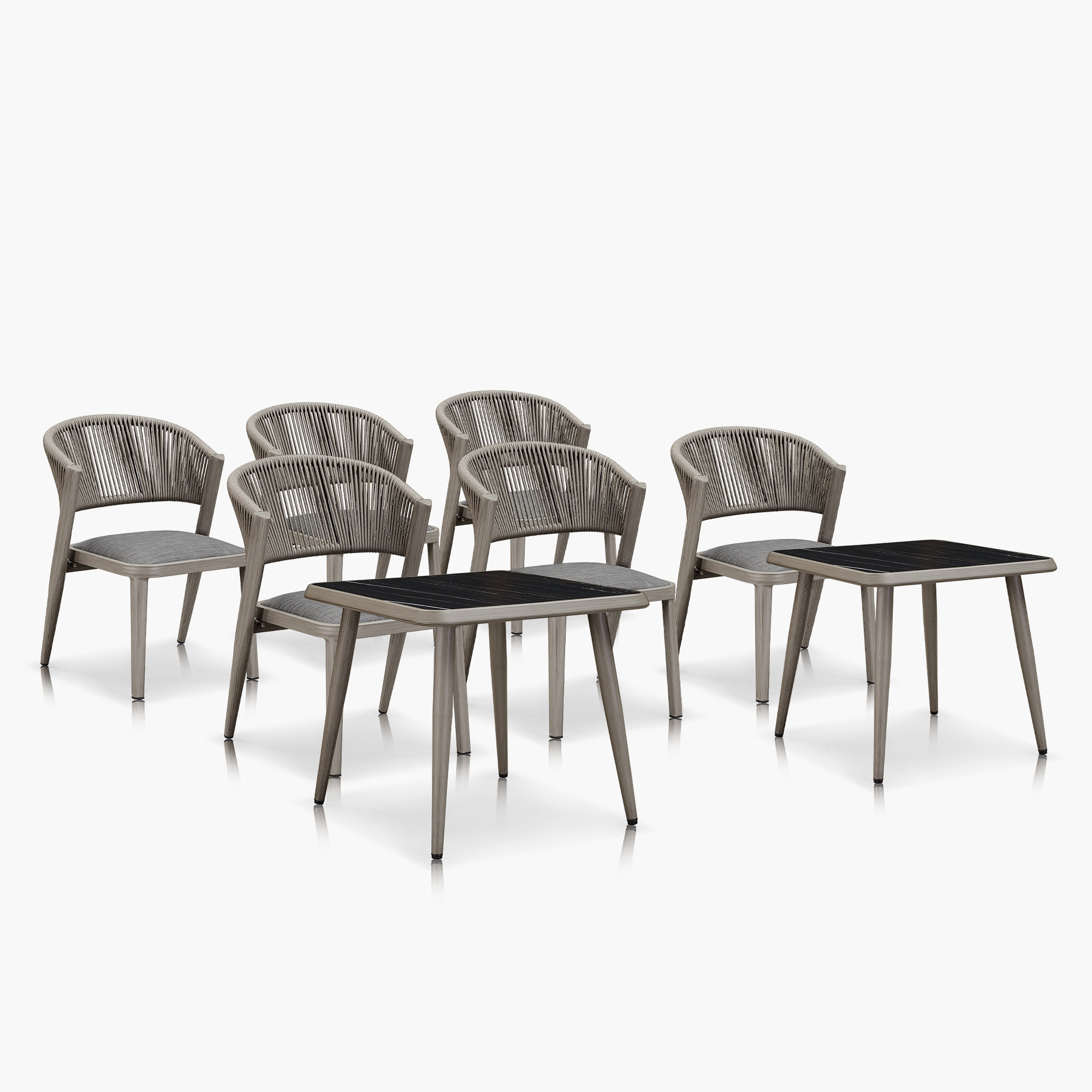 Hokku Designs Khaleed Square 6 - Person 33.47'' L Aluminum Outdoor ...