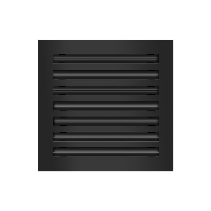 Texas Buildmart BUILDMART - 14x14 Black Modern AC Vent Cover - Standard ...