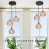 Mercer41 Trosclair 3 - Light Dimmable Brown Cluster Pendant & Reviews ...