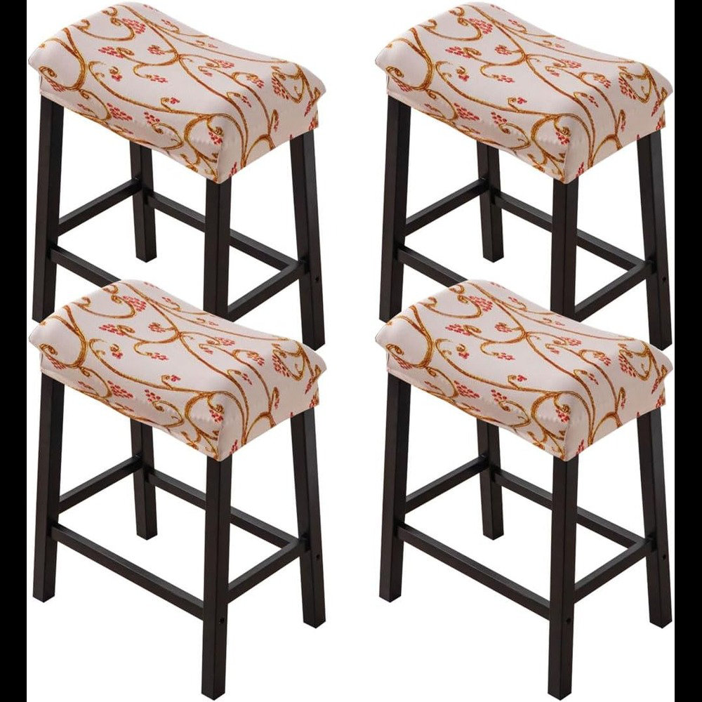 Red Barrel Studio® Bar Stool Cover Rectangle Set Of 4 Printed Stretch ...