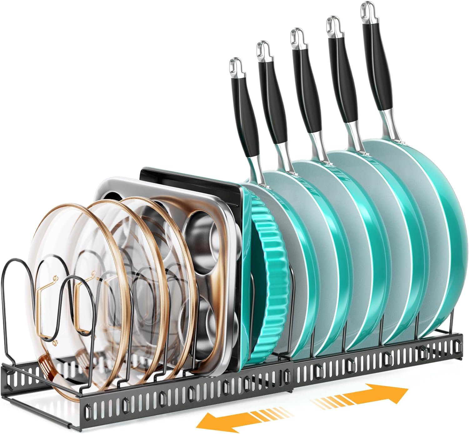 Prep & Savour Metal Rectangle Countertop / Cabinet Pot Rack | Wayfair