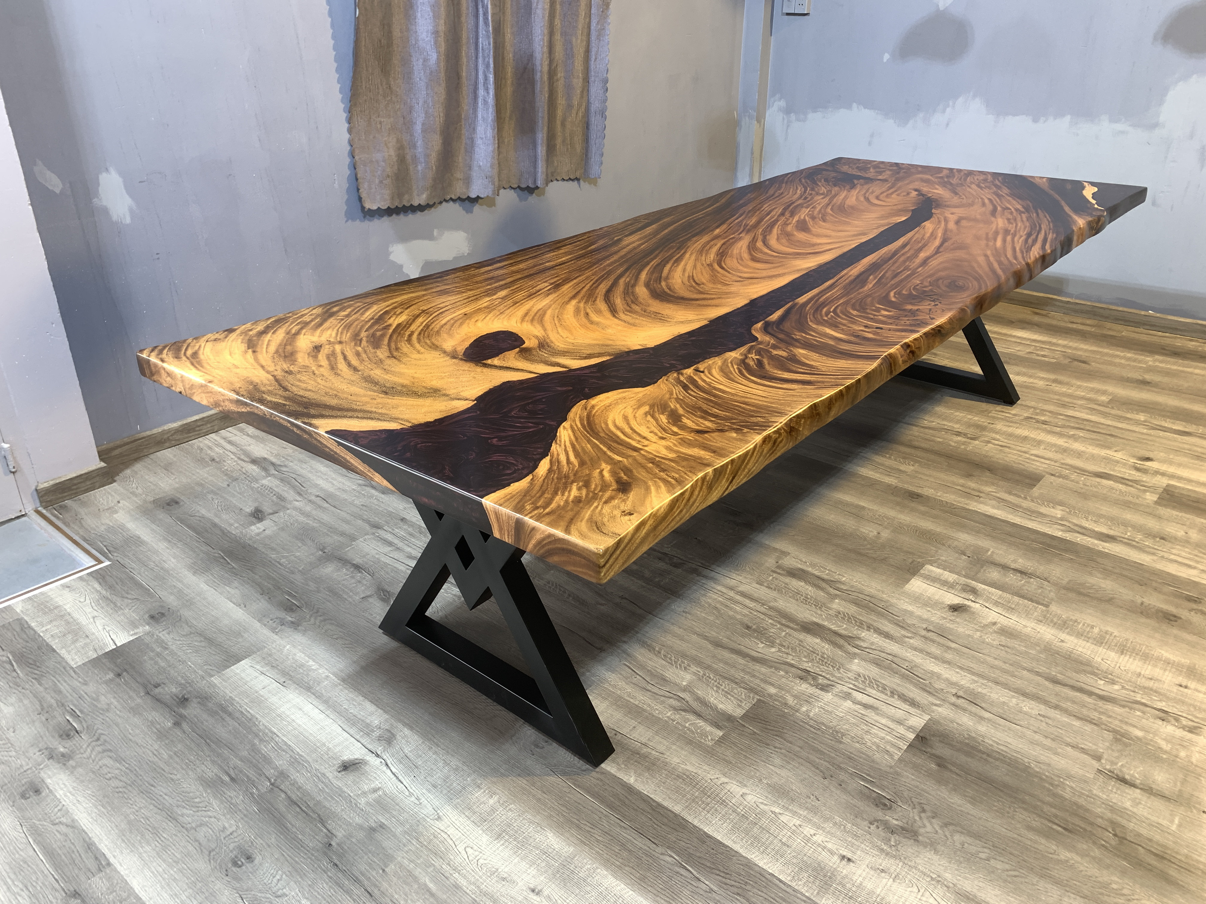 Loon Peak Gerdt 118" Large Slap Live Edge Dining Table - Wayfair Canada