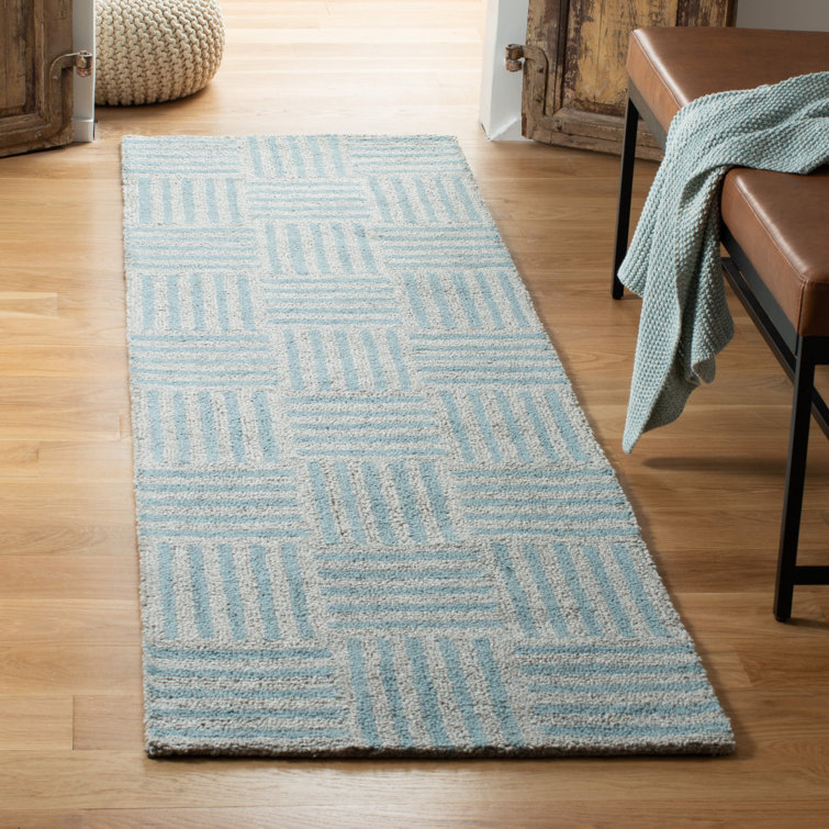 George Oliver Stockton Hand Tufted Performance Striped Rug | Wayfair