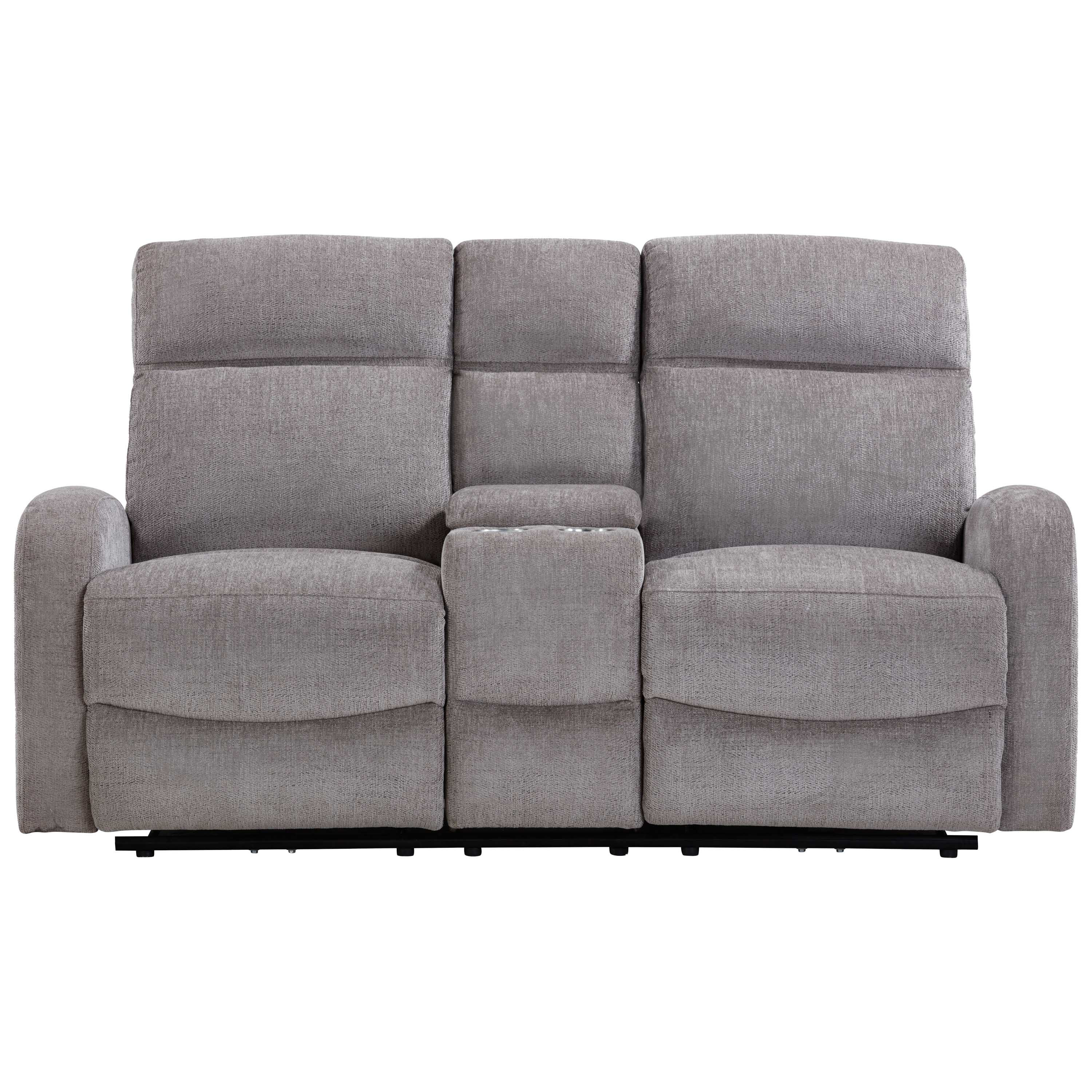Ebern Designs Power Reclining Console Loveseat | Wayfair
