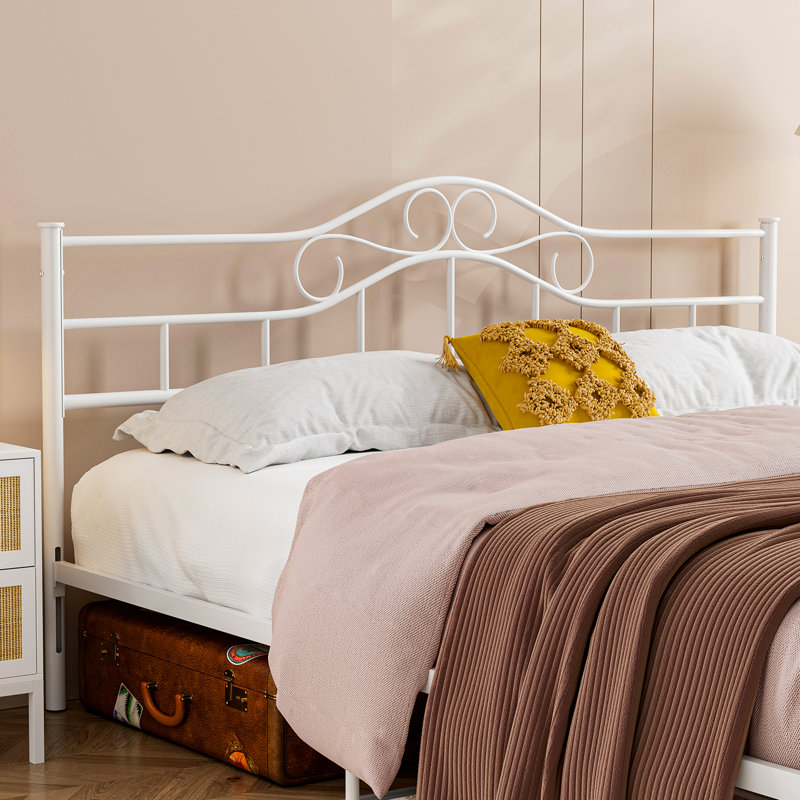 Red Barrel Studio® Anary Metal Headboard, Adjustable Height, Steel ...