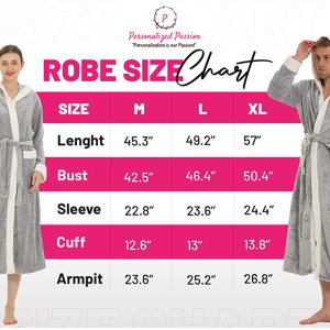 Personalized Passion Personalized Hooded Plush Robes Women-Men Custom ...