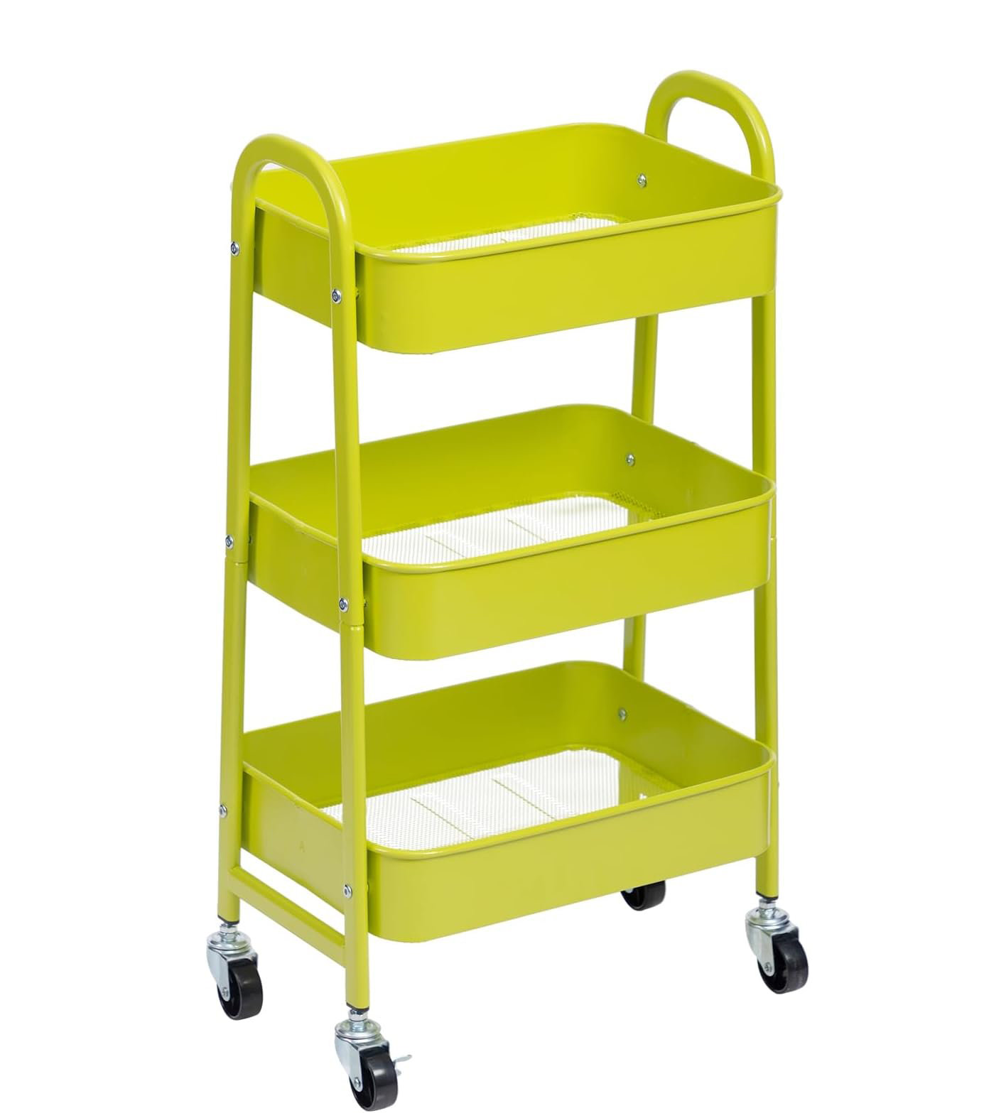 Granij Makeup Cart, Movable Rolling Organizer Cart, 3 Tier Metal ...