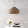 Bay Isle Home™ Aaroosh 1 - Light Dome Pendant with Rope Accents ...