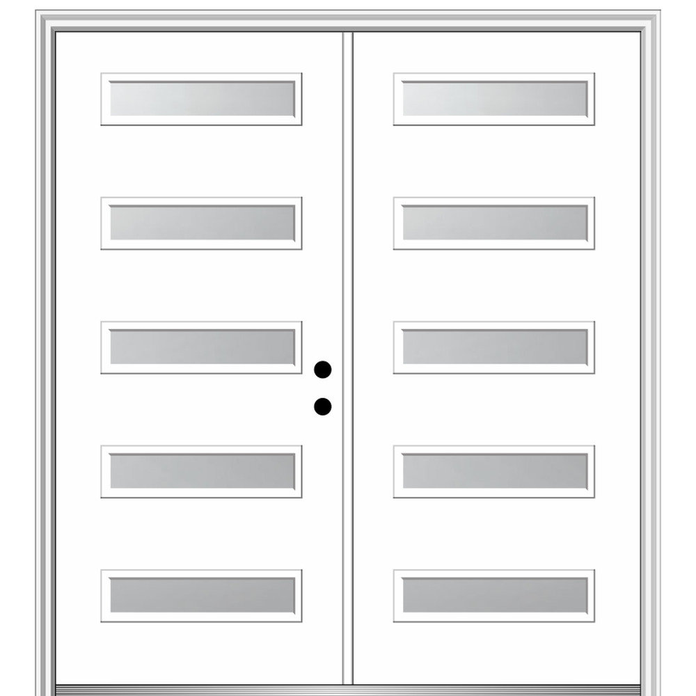 MMI DOOR Spotlight Primed Fibreglass Prehung Front Entry Doors ...
