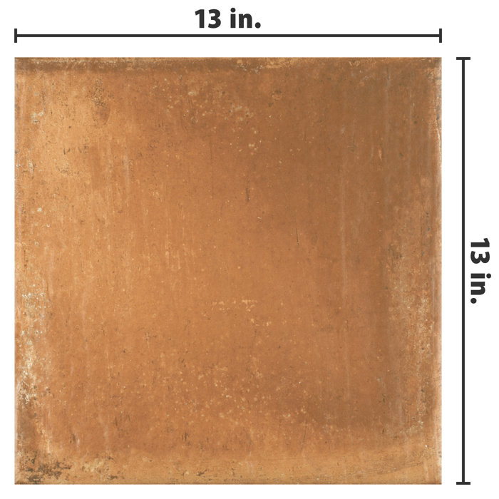 Merola Tile Rustic 13" x 13" Porcelain Stone Look Wall & Floor Tile ...