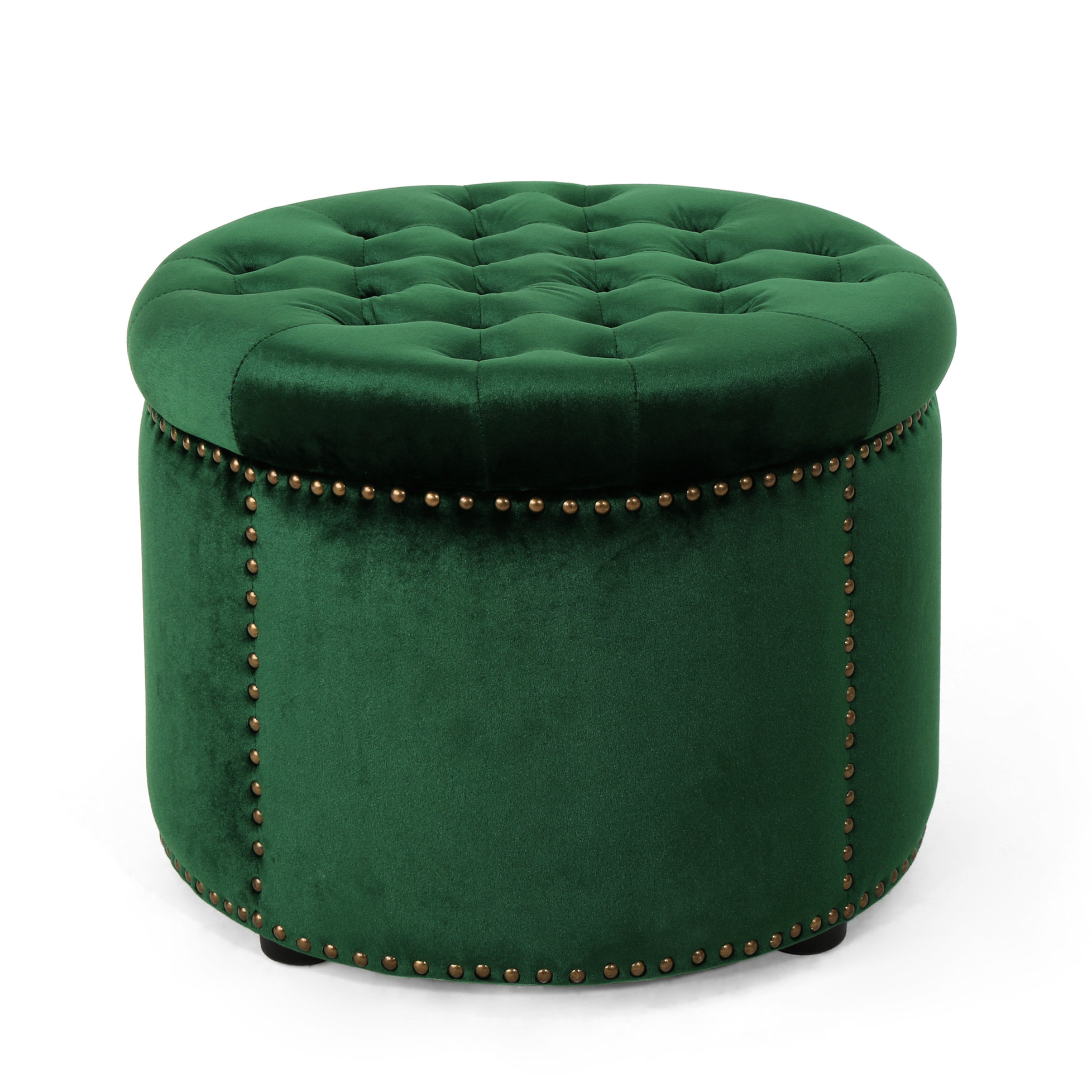 House of Hampton® Velvet Footrest With Detail - Relax In Style, 22"d X ...