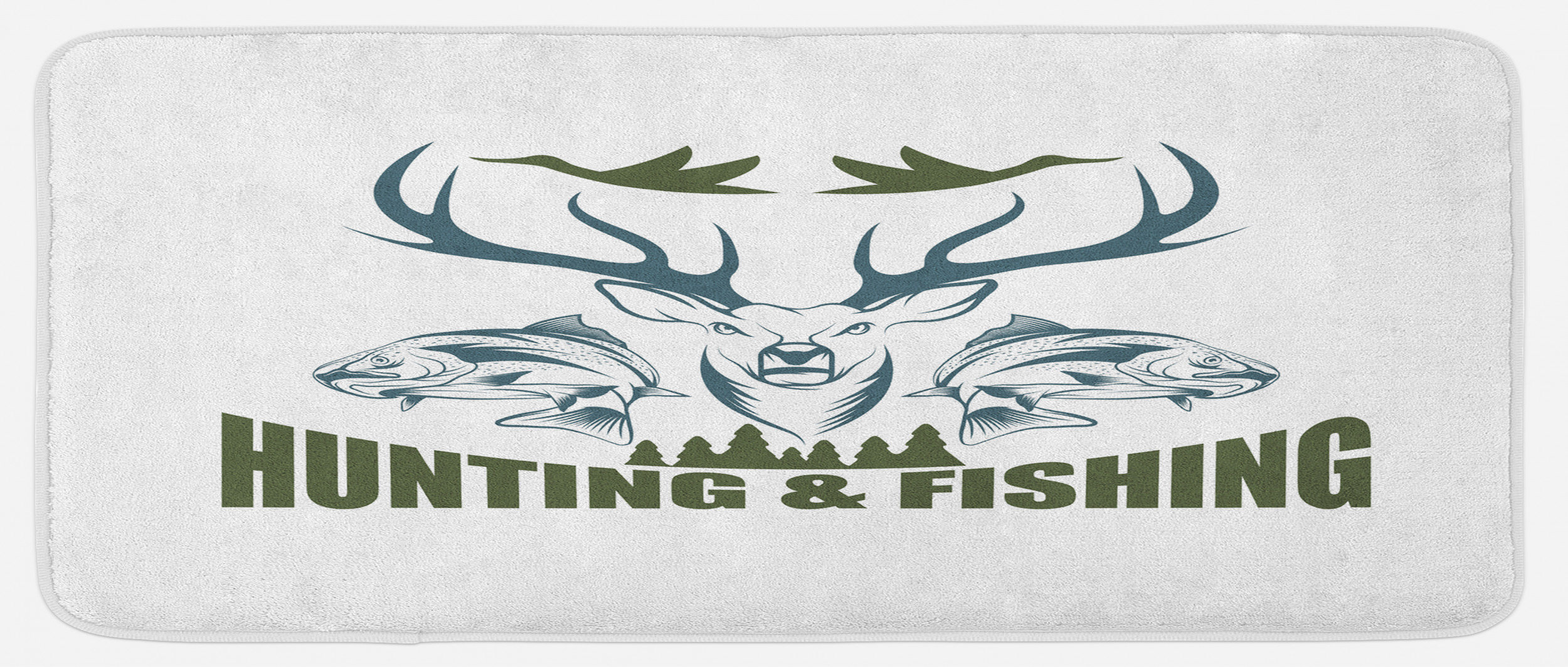 East Urban Home Animals Emblem Moose Head Horns Trout Salmon Sea Fishes ...