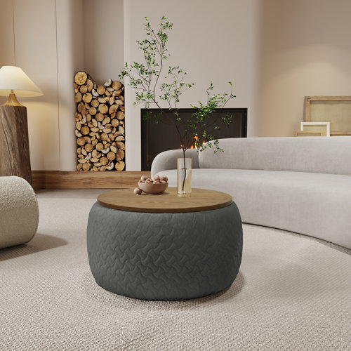 Round Wood Coffee Tables You'll Love | Wayfair