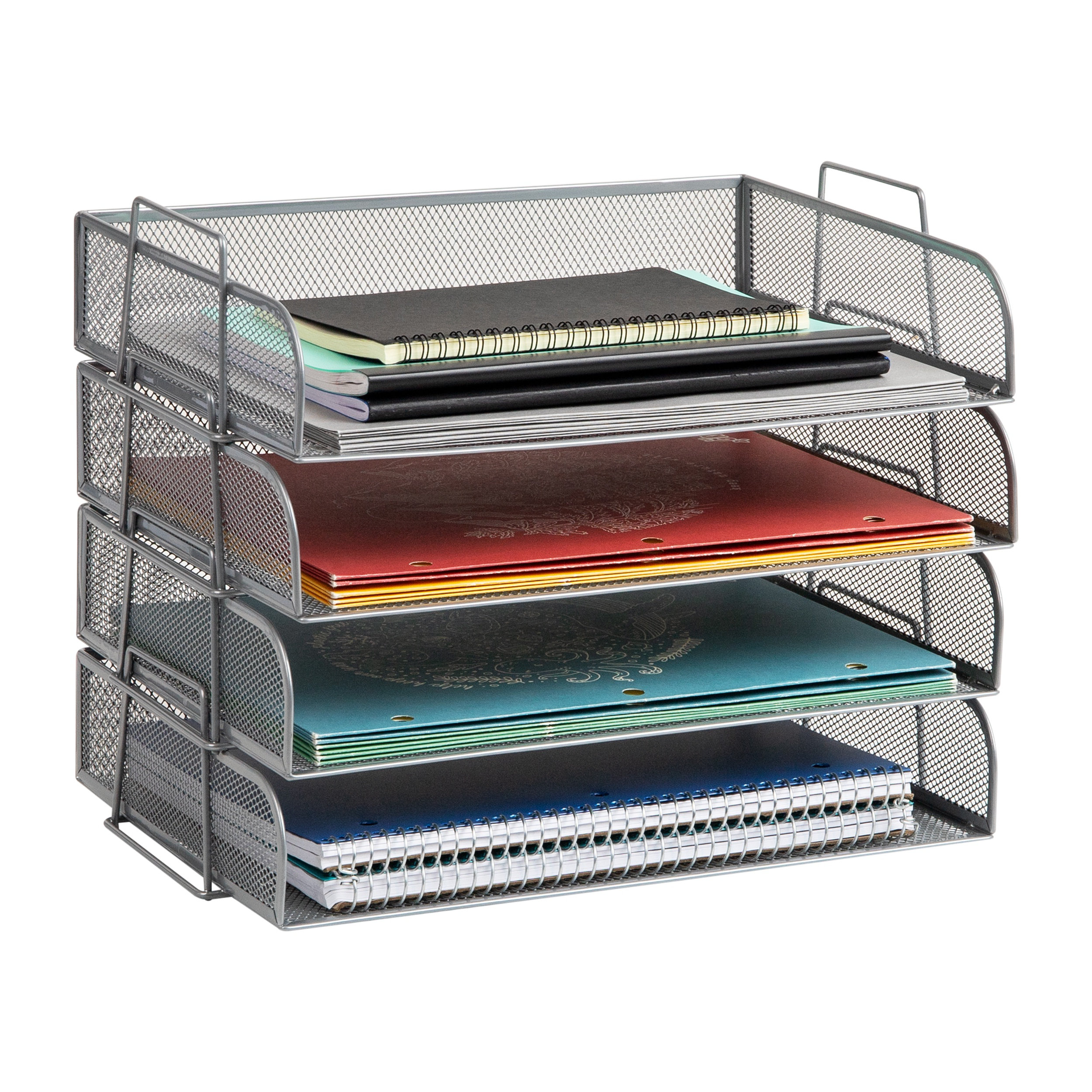 Mind Reader Stackable Paper Tray, Desktop Organizer, File Storage ...