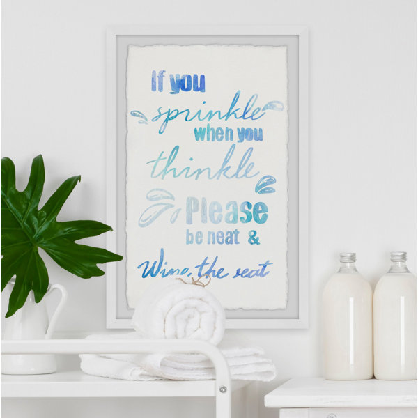 Happy Larry 'Please Be Neat' - Picture Frame Typography Print on Paper ...