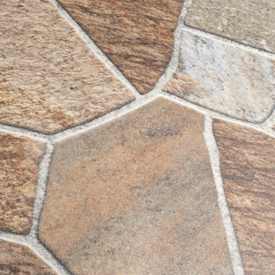 Merola Tile Leticia 17 3/4" x 17 3/4" Ceramic Stone Look Field Wall ...