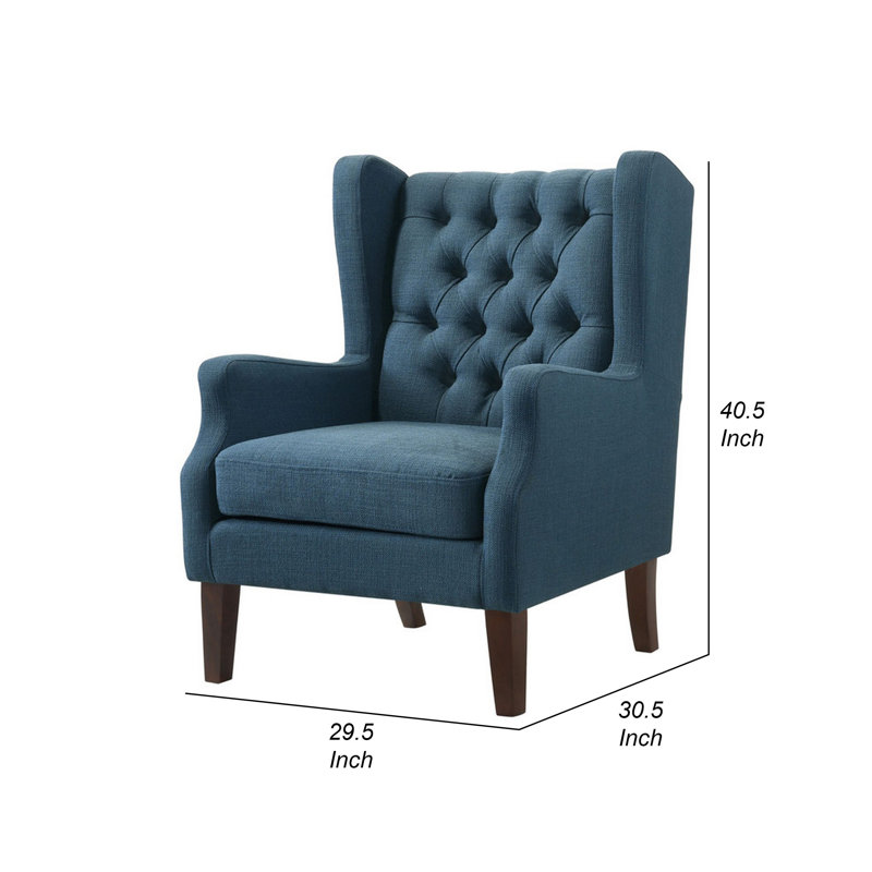 Lark Manor™ 29.5" W Tufted Polyester Wingback Chair & Reviews | Wayfair