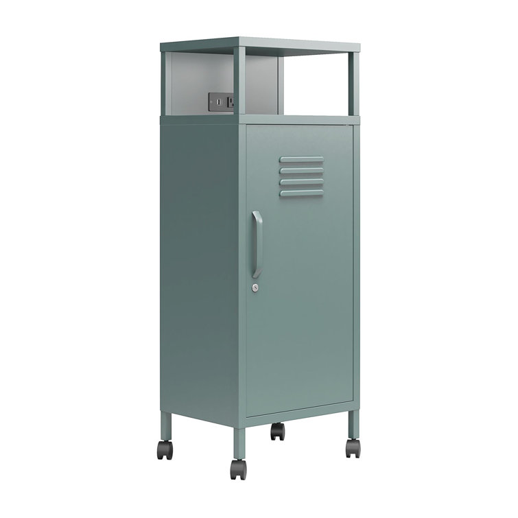 Novogratz Cache Metal Locker-Style Mobile Storage Cart & Reviews | Wayfair