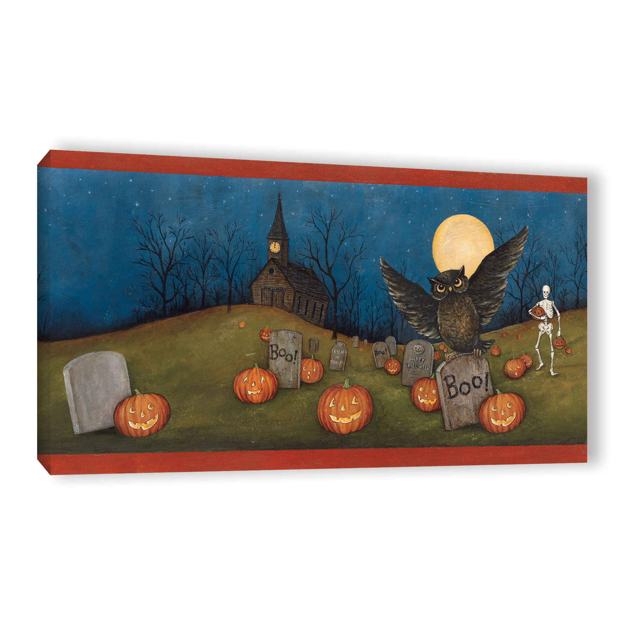 The Holiday Aisle® Boo by David Carter Brown - Print on Canvas ...