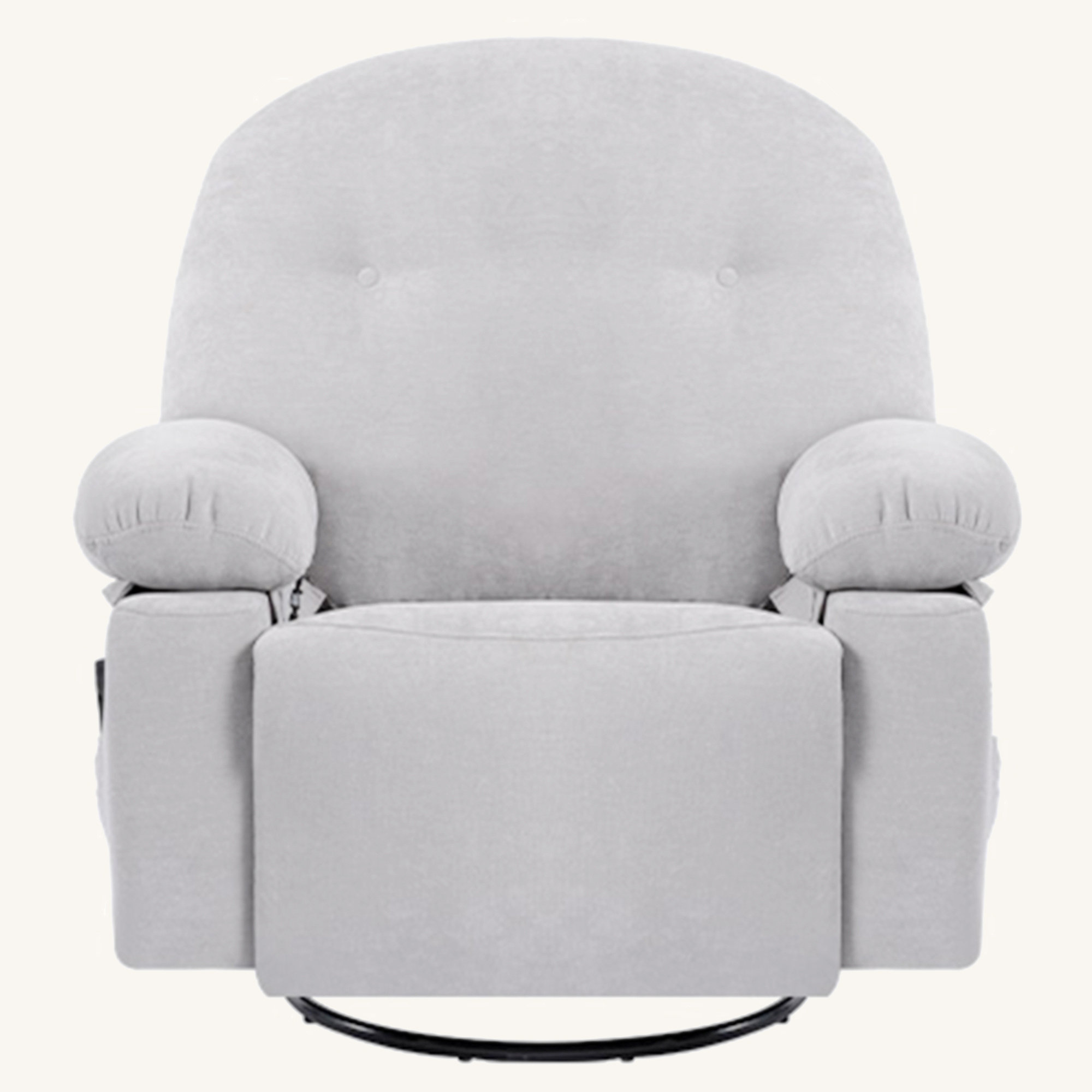 Latitude Run® Modern Chenille Recliner Chairs Swivel Massage Rocker ...
