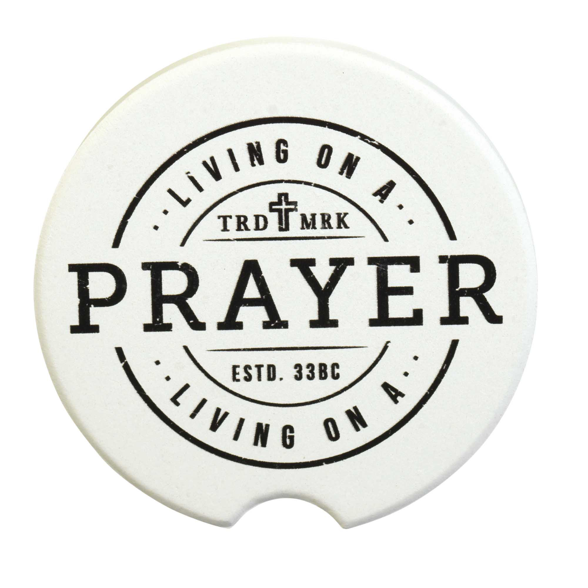 Dicksons Inc Car Coasters Living On A Prayer 2 Pk | Wayfair