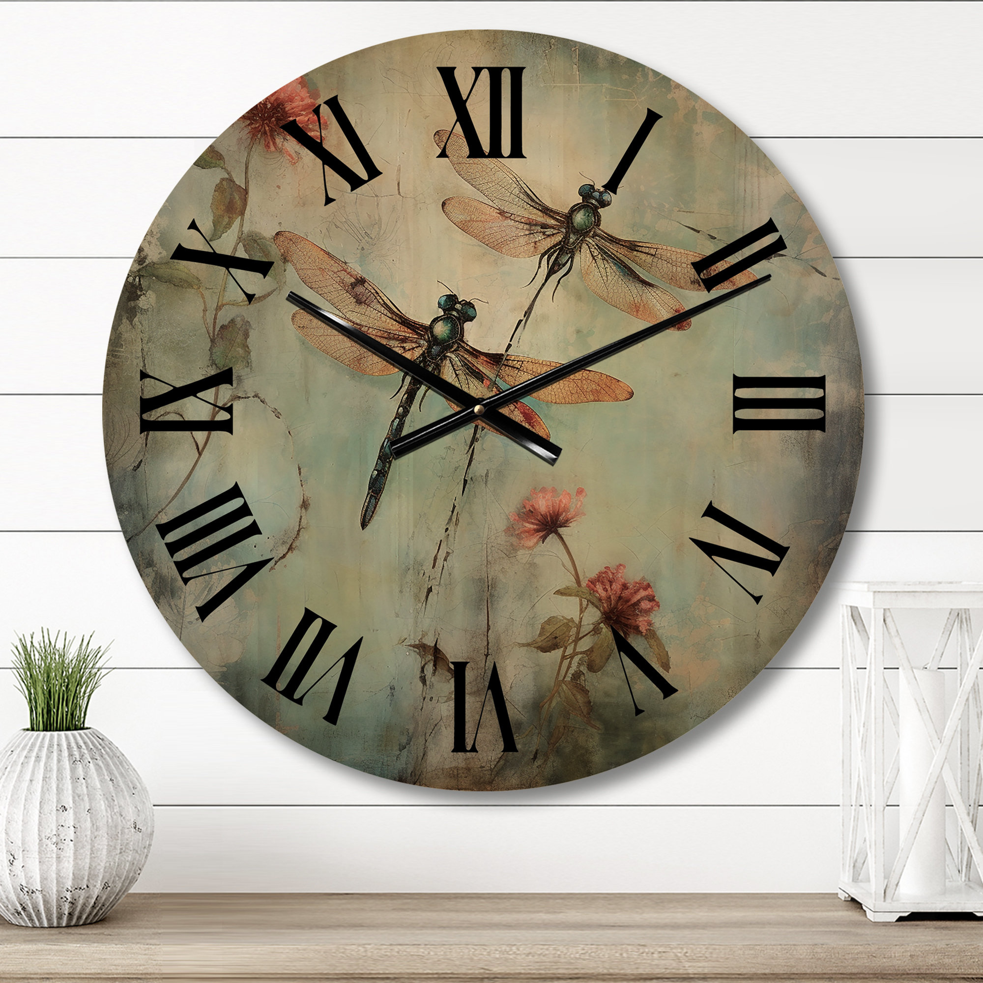 East Urban Home Vintage Painting of Dragonfly Flying - Animals ...