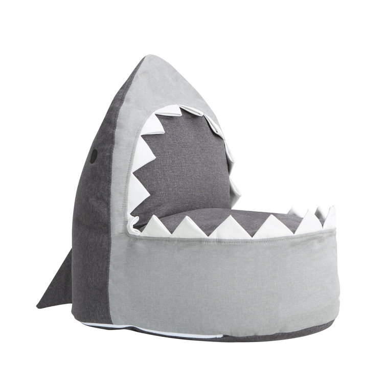Second Story Home Sharky the Shark Kids Small Bean Bag Chair & Reviews ...