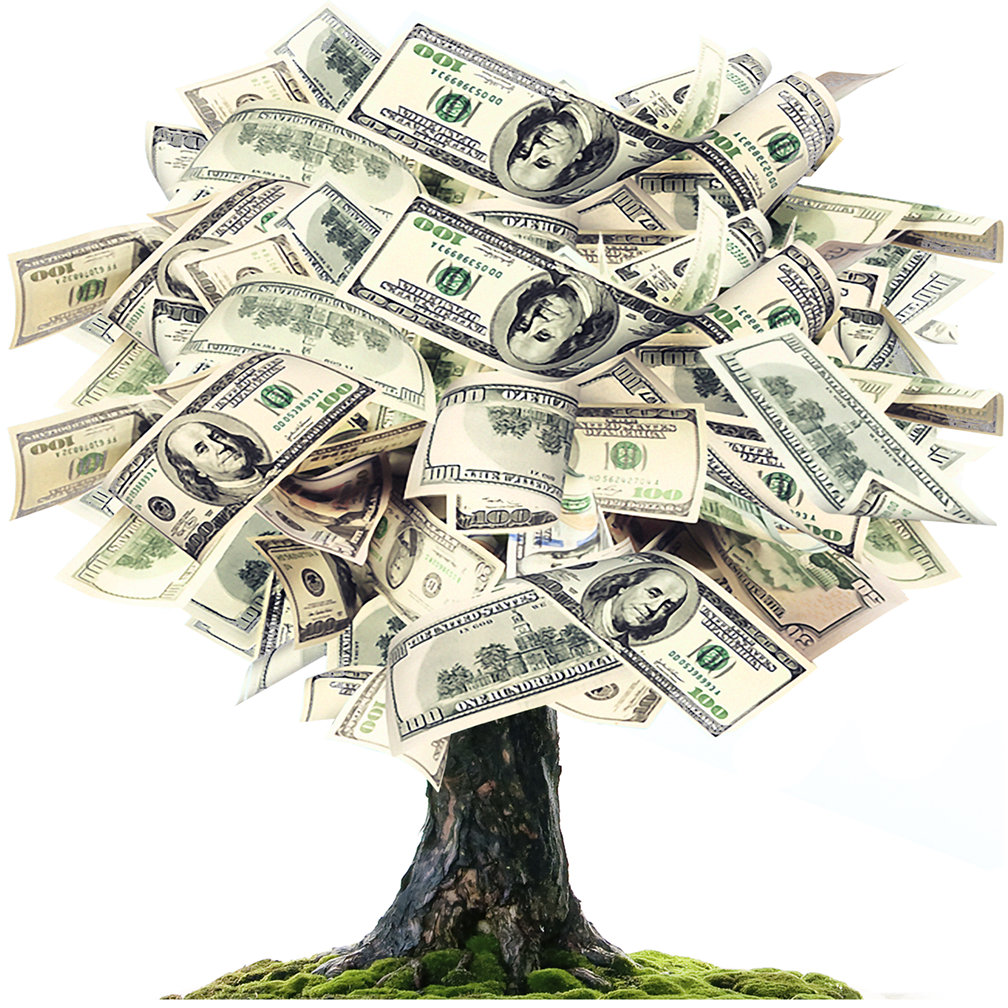 Wet Paint Printing Money Tree Cardboard Standup | Wayfair