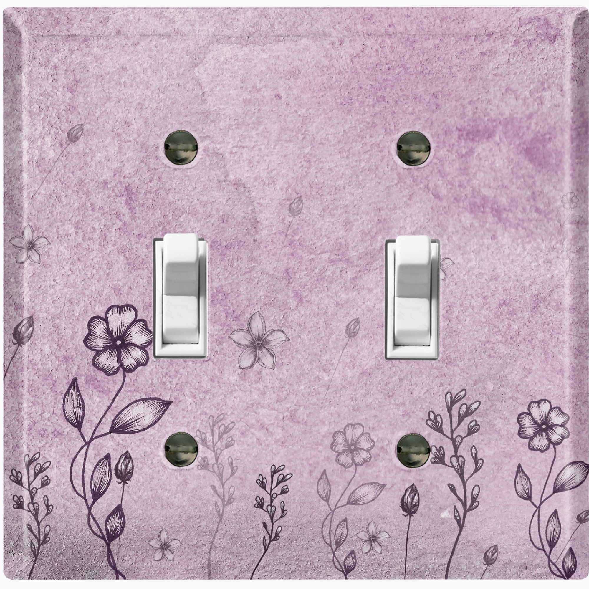 WorldAcc Nature Themed 2 - Gang Toggle Light Switch Standard Wall Plate ...