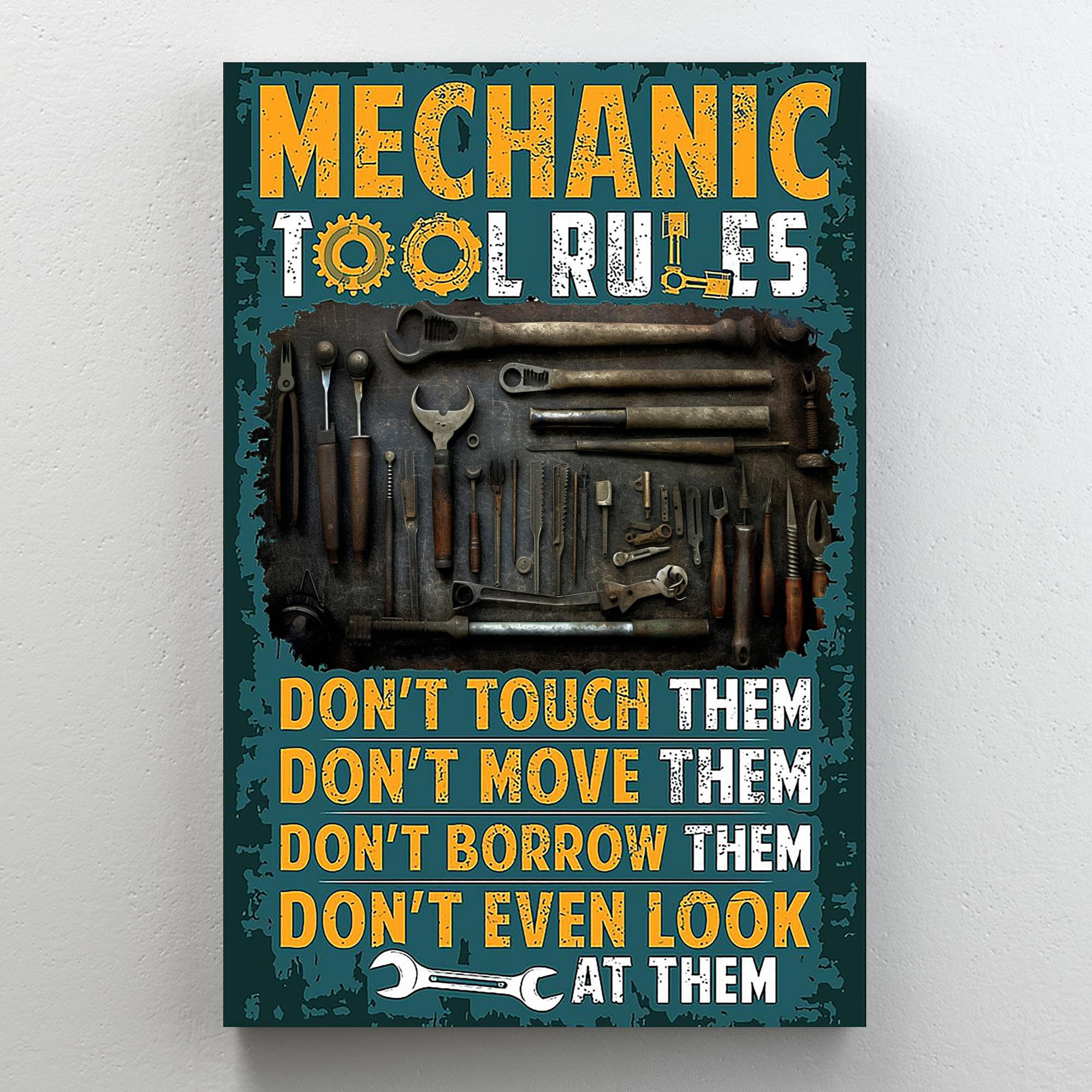 Trinx Mechanic Tool Rules - 1 Piece Rectangle Graphic Ar Mechanic Tool ...