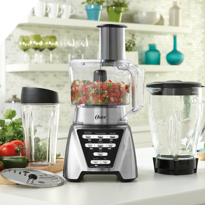 Oster 3-in-1 Kitchen System Blender Food Processor Combo with 1200 Watt ...