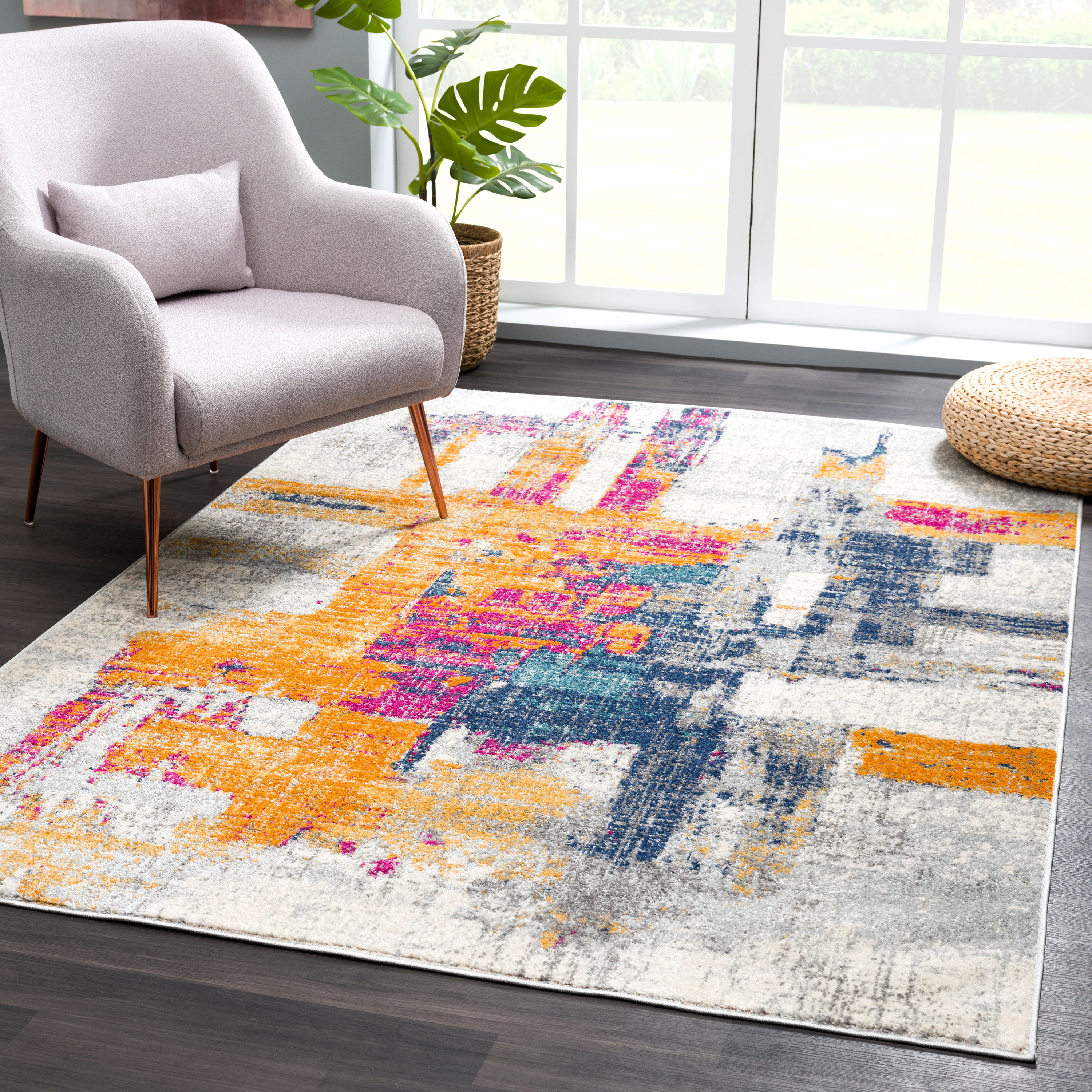 17 Stories Haerr Modern Grey Area Rug - Wayfair Canada