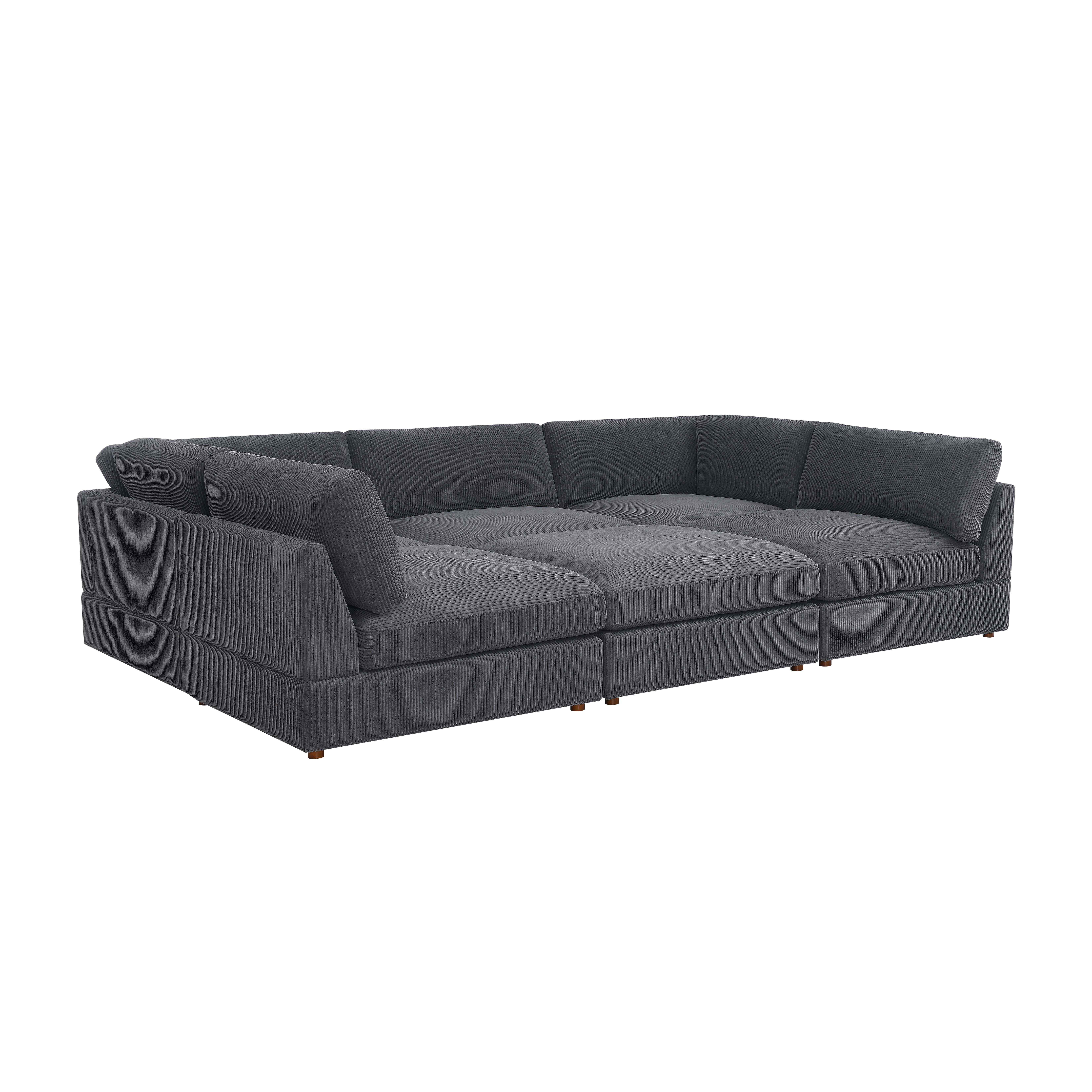Latitude Run® Archmouth Modular Corduroy Sectional | Wayfair