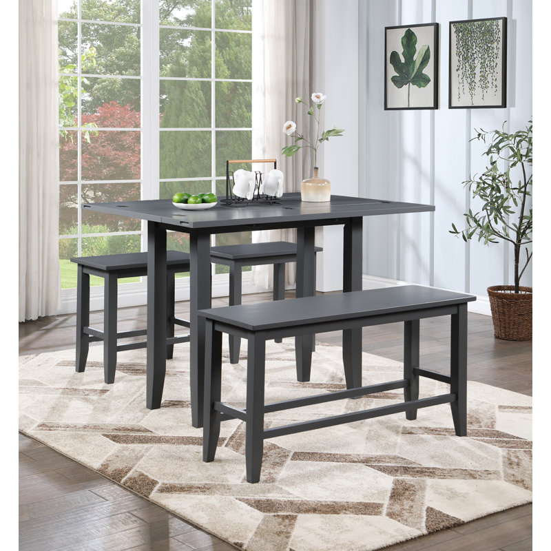Ebern Designs Bridgid Rectangular 57'' L x 47'' W Dining Set | Wayfair