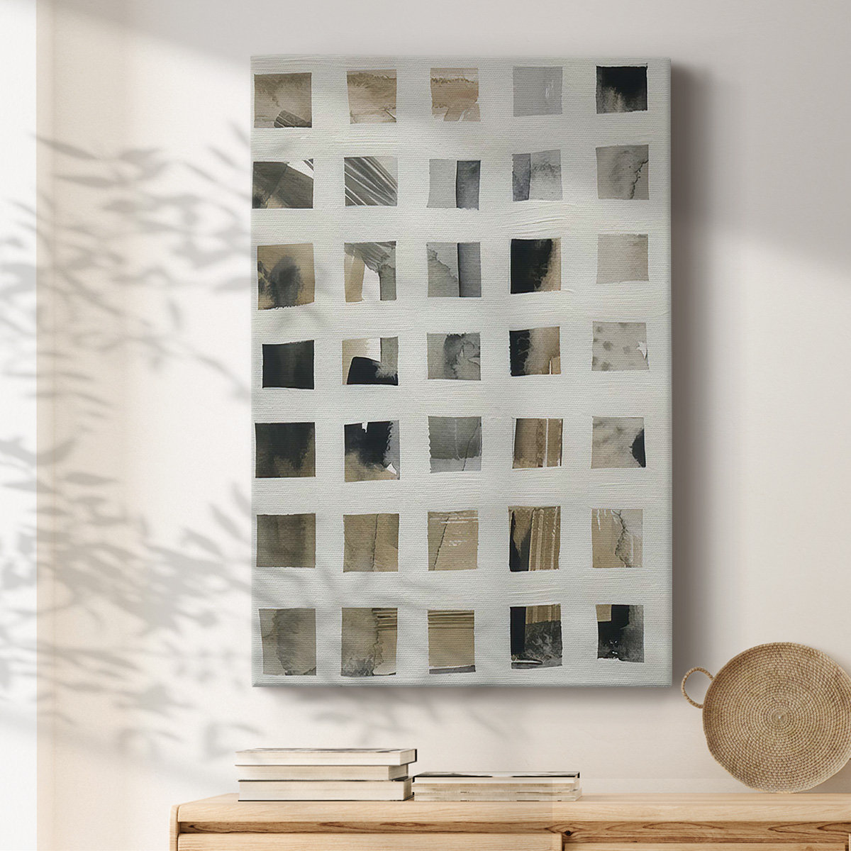 Wrought Studio™ Grid Of Grit I Framed On Canvas Print | Wayfair