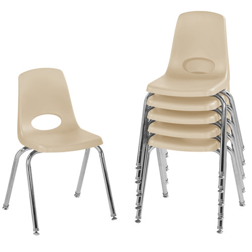 Factory Direct Partners Stacking Classroom Chair ( Set of 6 ) & Reviews ...