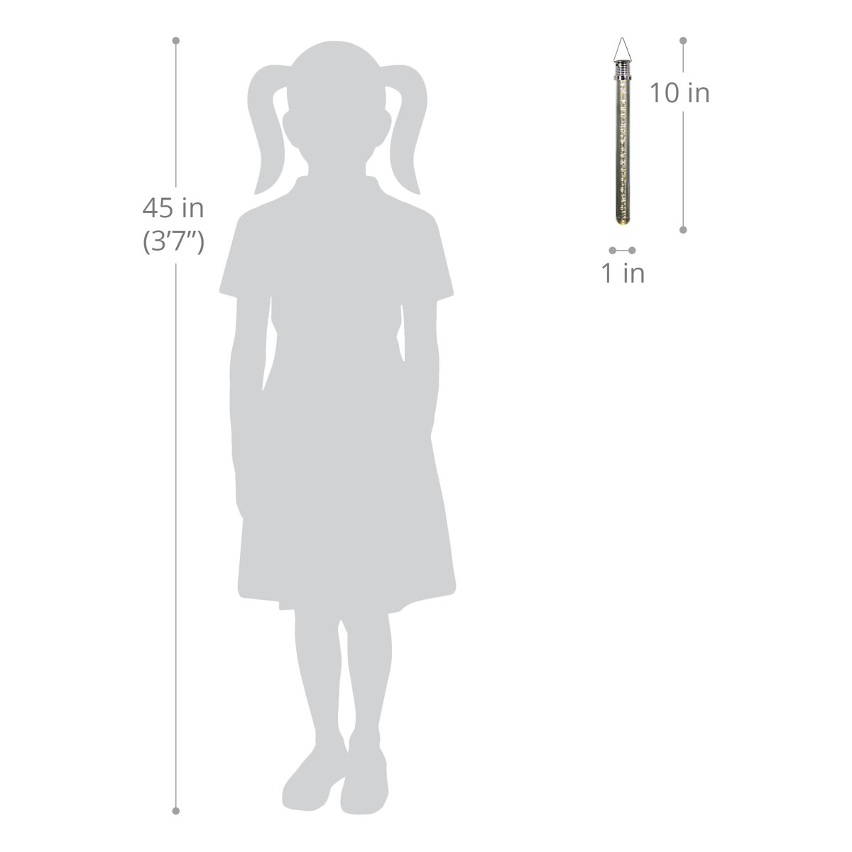 Exhart Solar Acrylic Bubble Stick LED Light, 10 Inch & Reviews | Wayfair